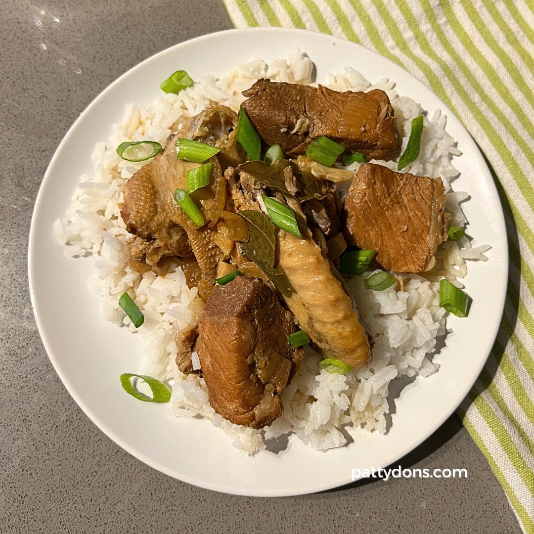 Adobo Recipe: Slow Cooker Chicken Pork Adobo (Filipino Adobo) - Patty ...